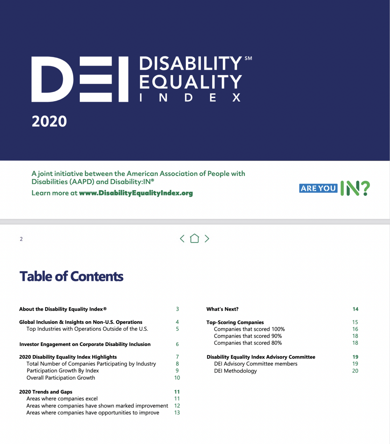 Disability Equality Index 2020 - AAPD